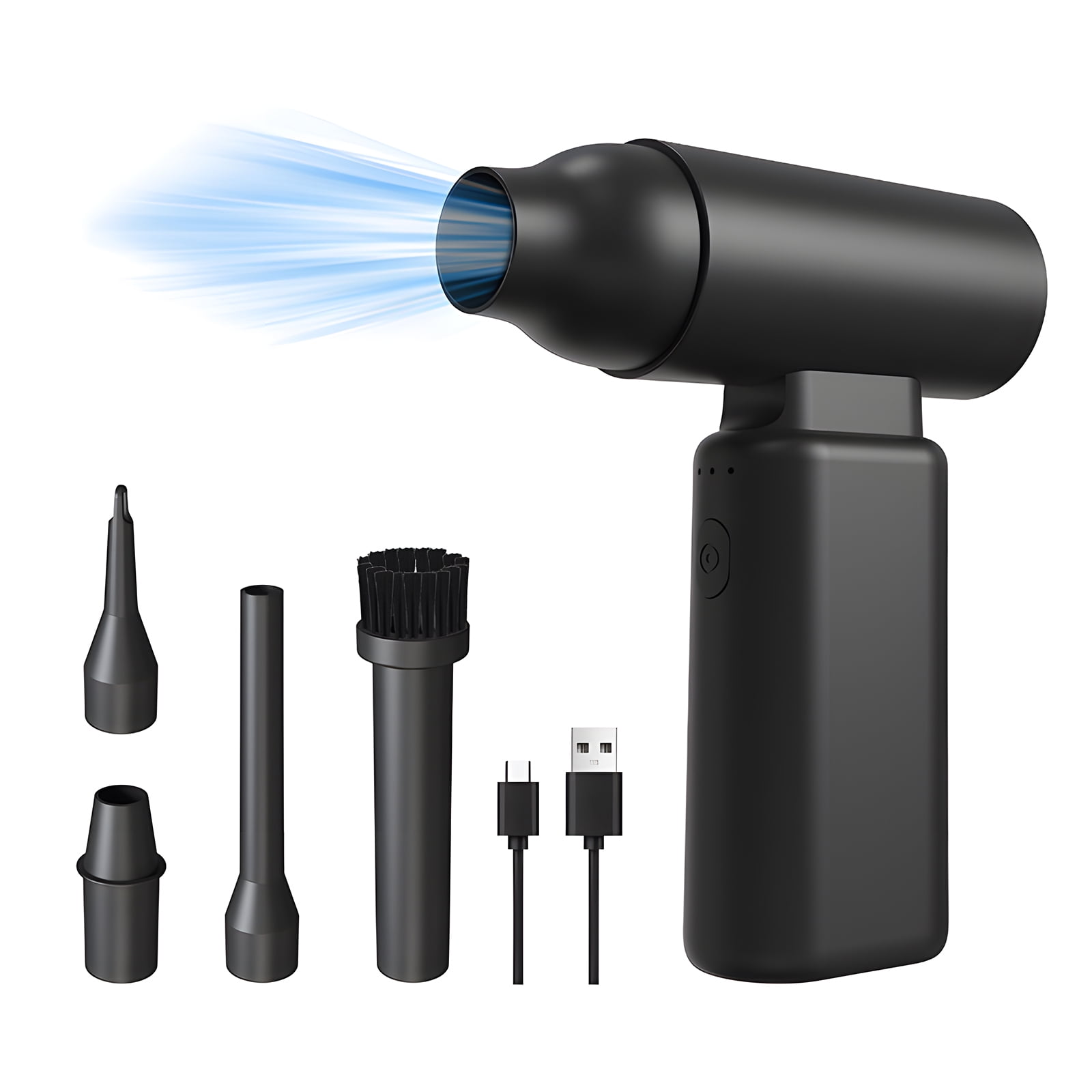 2 in 1 Compressed Air Duster and Inflator 3 Gear Adjustable 67000RPM ...