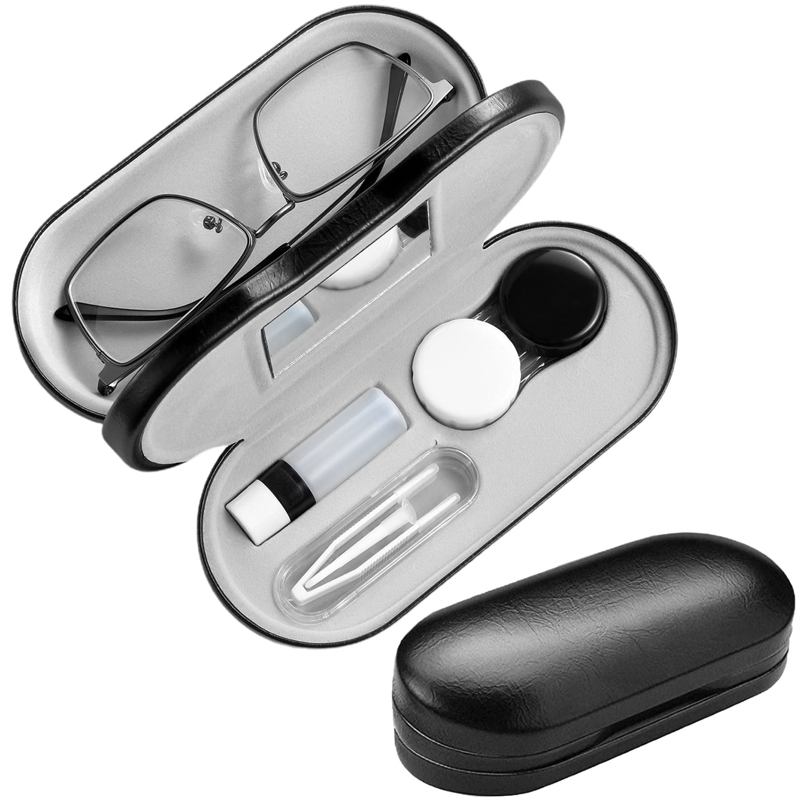2 in 1 Contact Lens Case, Double Sided Contact Lens Travel Kit Includes ...