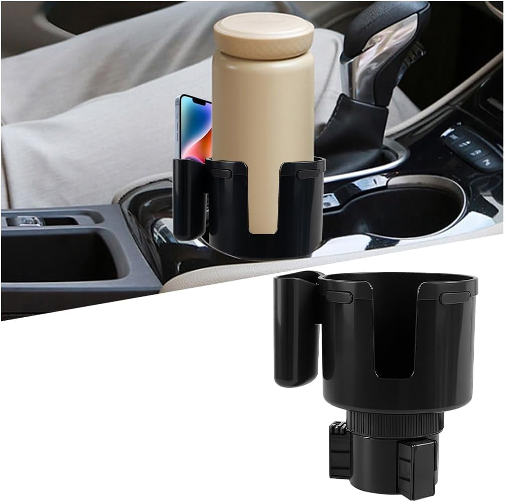 2 in 1 Cup Holder Expander with Phone Holder, 2.6"-3.93" Cupholder ...