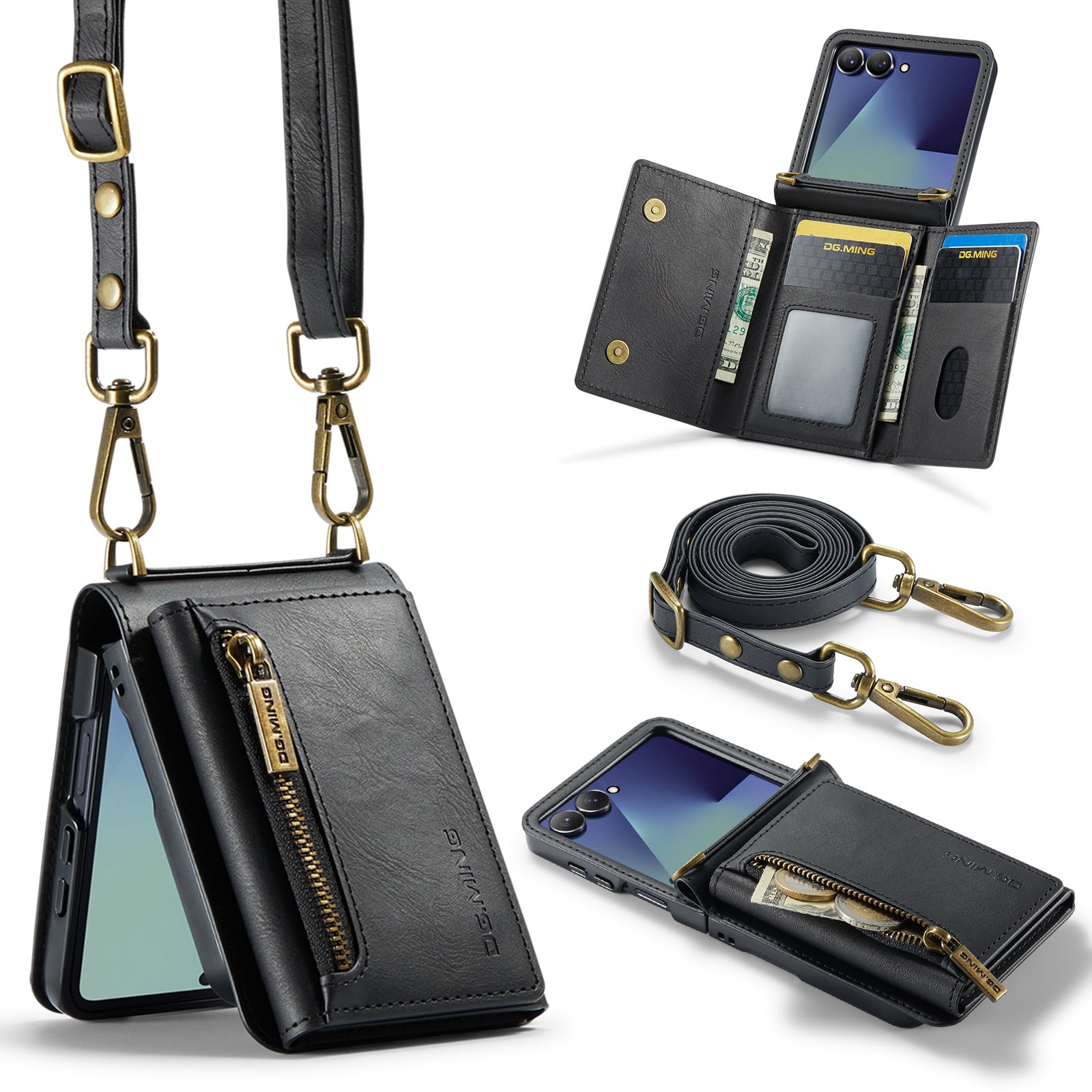 2 in 1 Detachable Back Cover Compatible with Samsung Galaxy Z Flip 7 ...