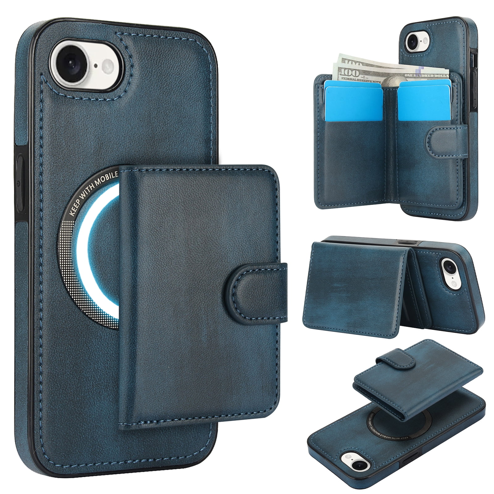 2 in 1 Detachable Magnetic Phone Cases Compatible with iPhone 16e, with ...