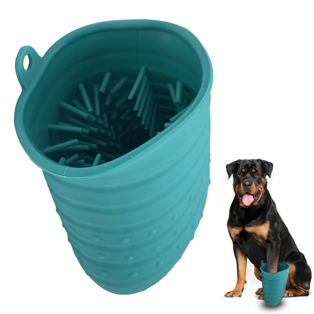 2 in 1 Dog Paw Cleaner Cup, Portable Pet Foot Washer with Gentle ...