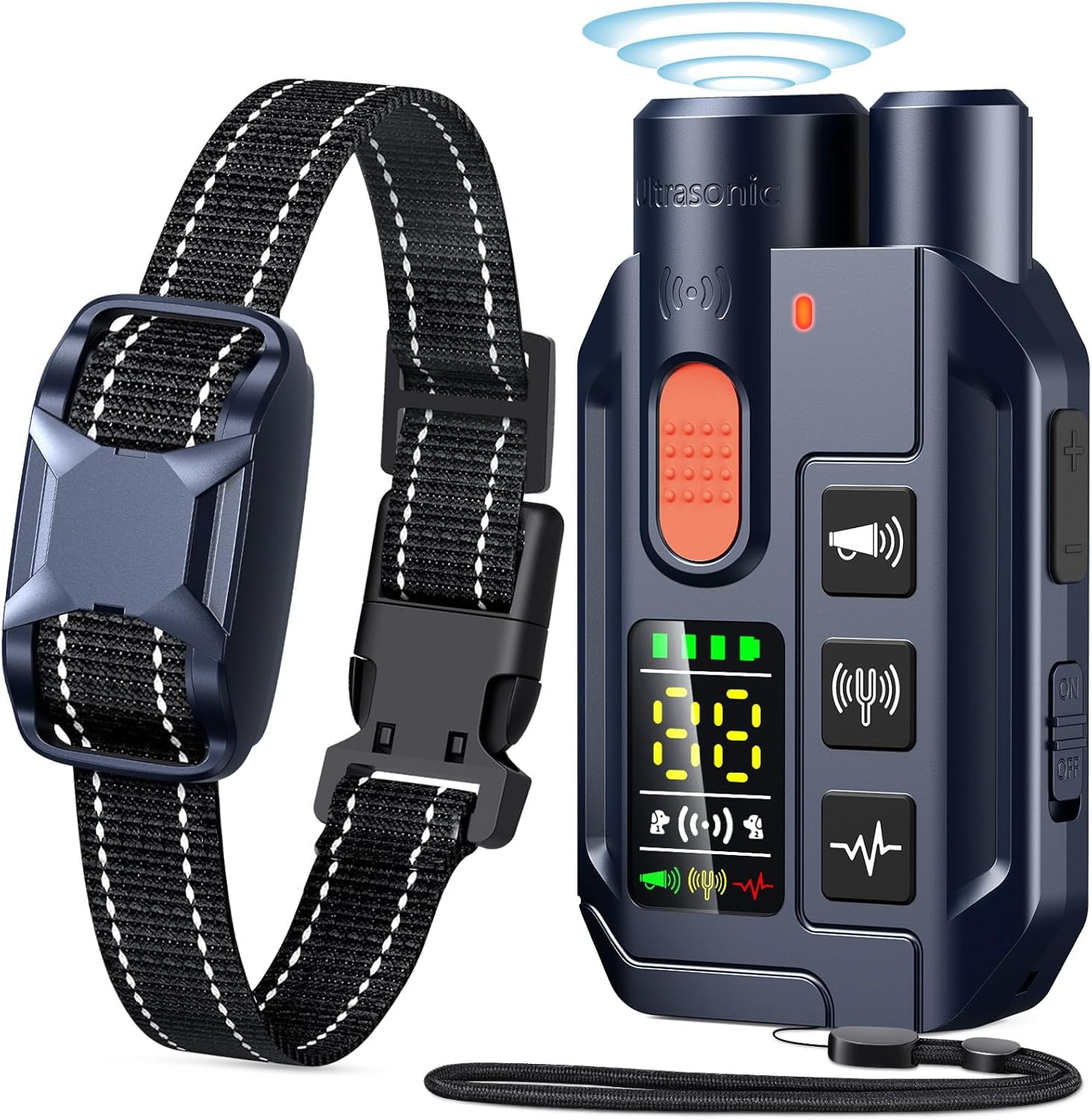 2 in 1 Dog Shock Collar &Dog Bark Deterrent Devices,4200FT Dog Training ...
