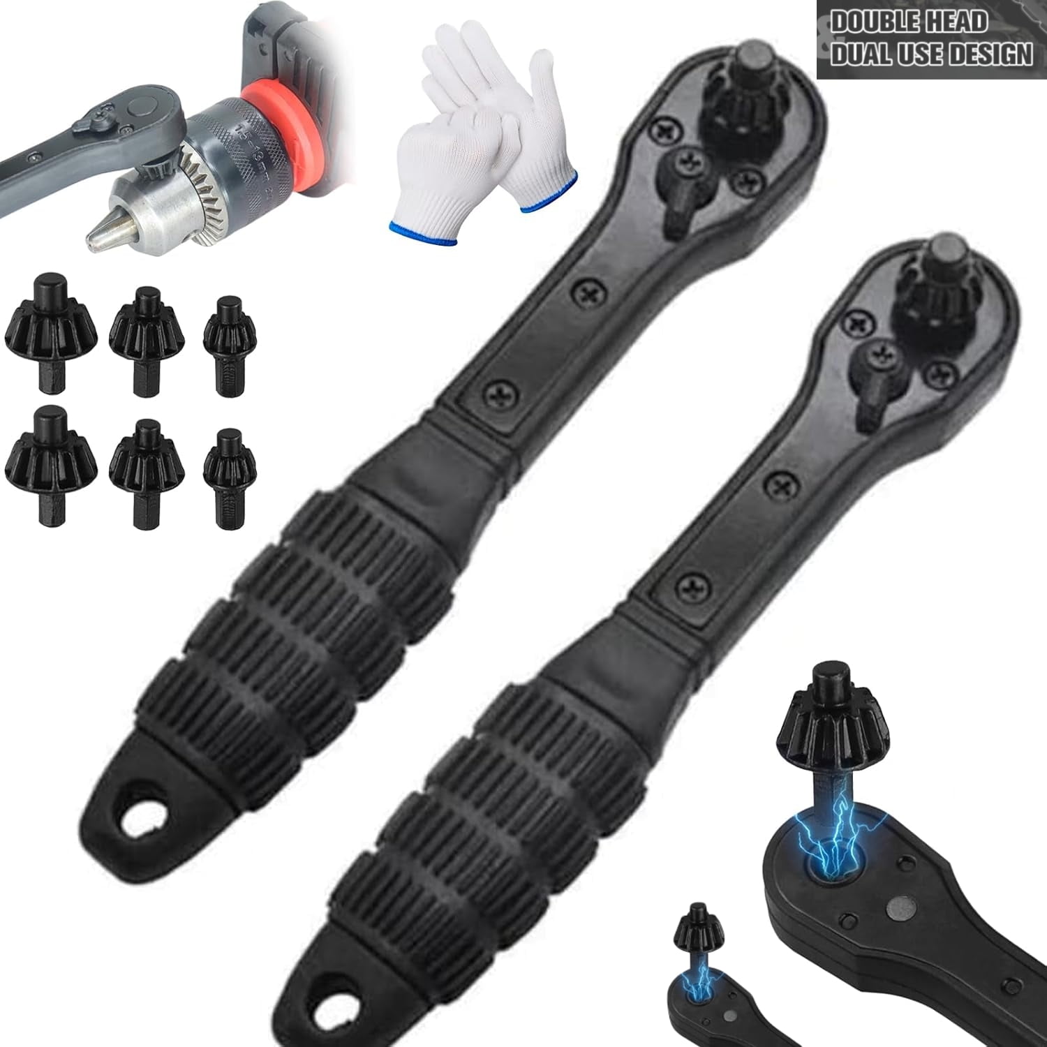 2 in 1 Drill Chuck Ratchet Spanner, 2 in 1 Drill Chuck Key Ratchet ...