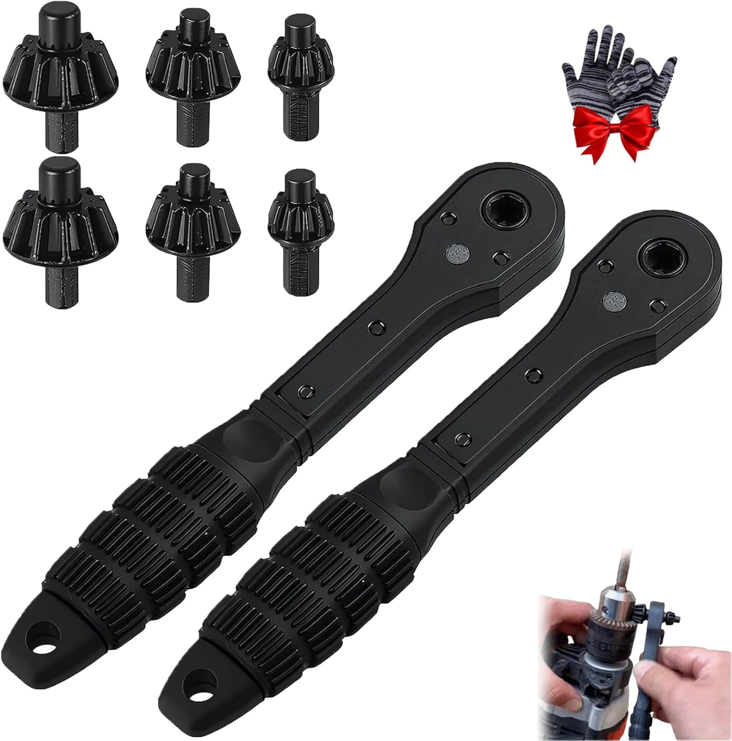 2 in 1 Drill Chuck Ratchet Spanner, 2-in-1 Ratchet Drill Chuck Key ...