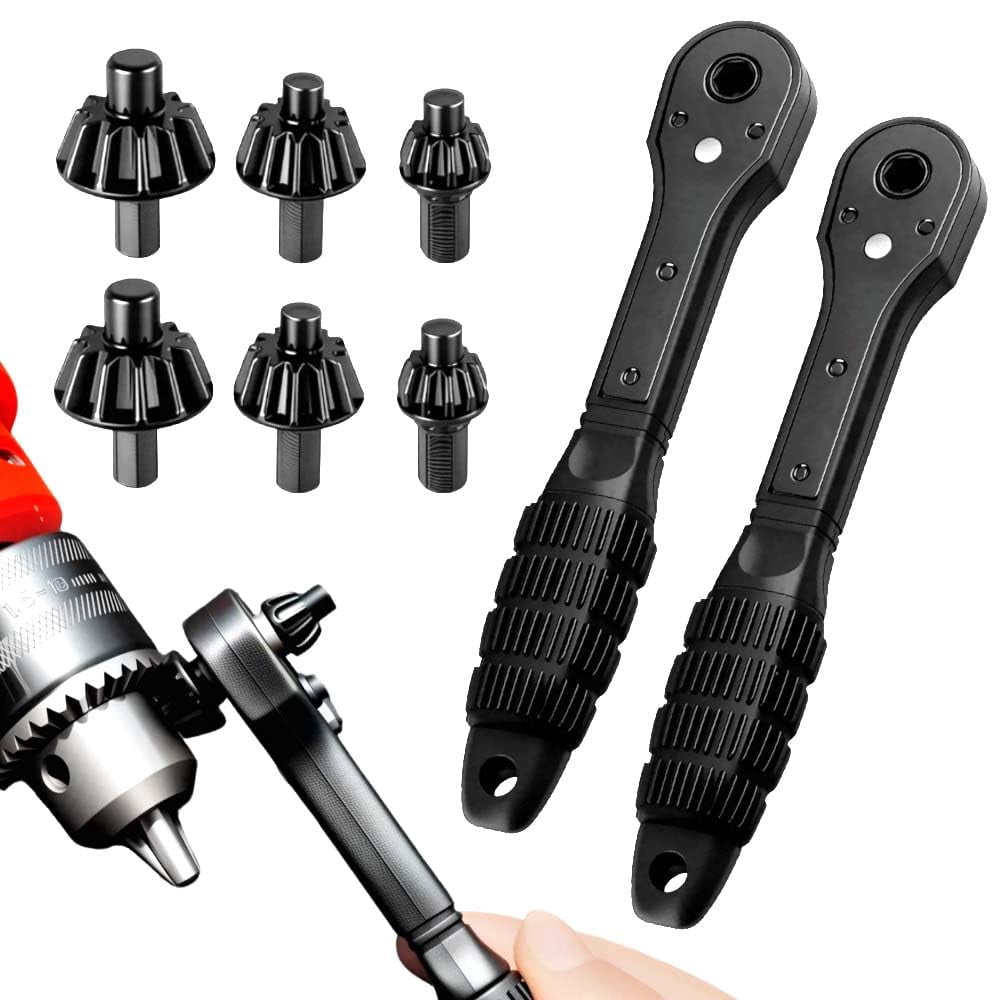 2 in 1 Drill Chuck Ratchet Spanner, 2025 New 2 in 1 Ratchet Drill Chuck ...