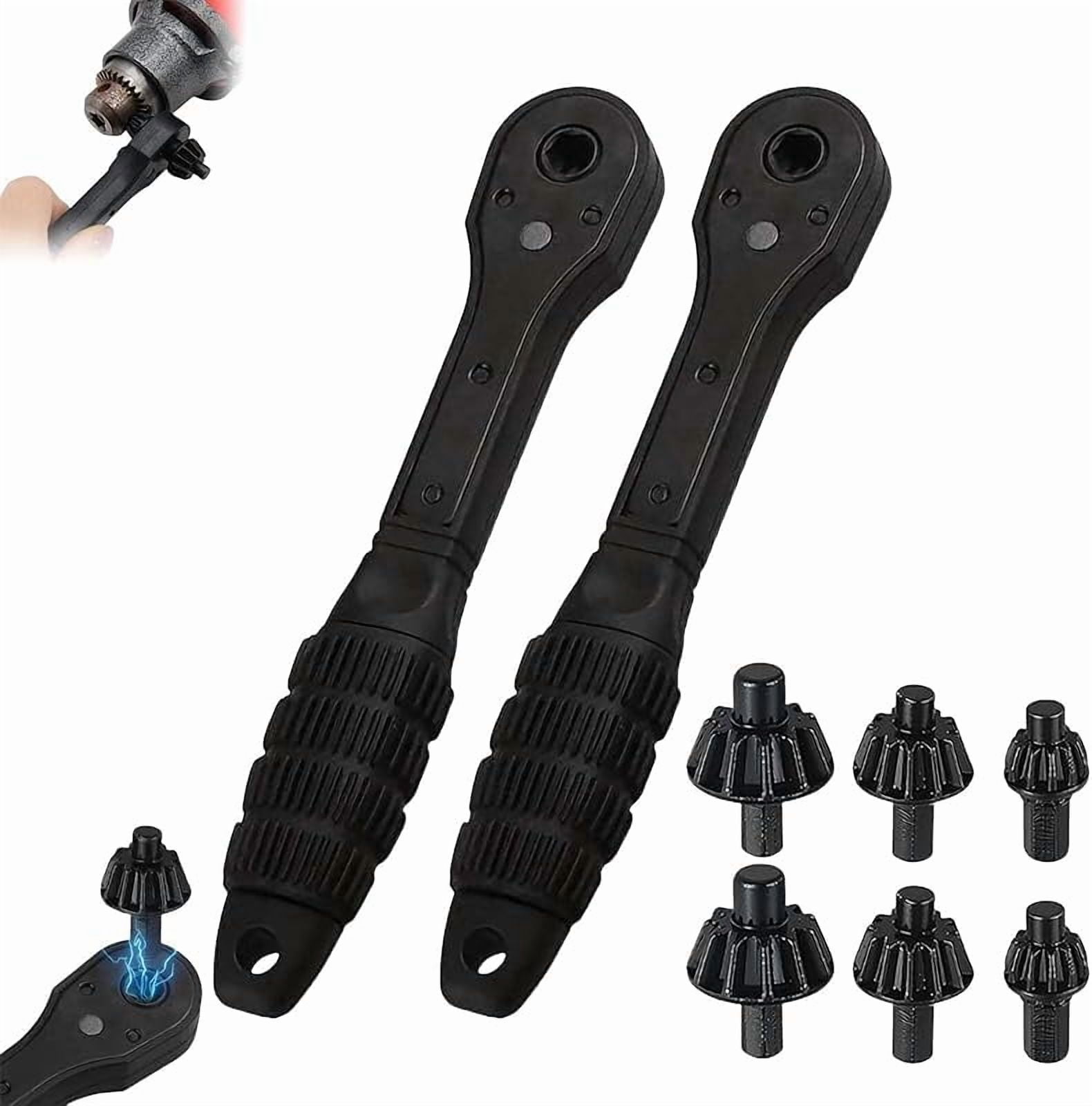 2 in 1 Drill Chuck Ratchet Spanner, 2025 New 2-in-1 Ratchet Drill Chuck ...