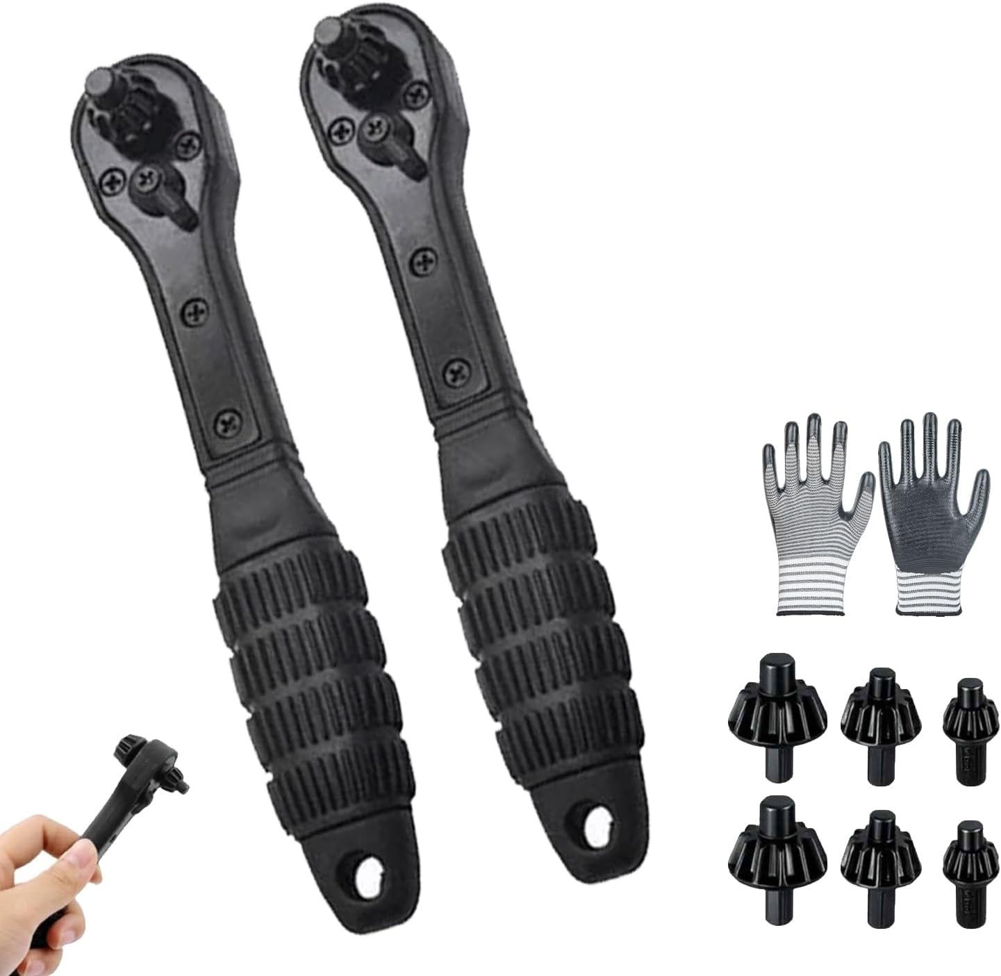 2 in 1 Drill Chuck Ratchet Spanner, Double Head Drill Chuck Key Ratchet ...