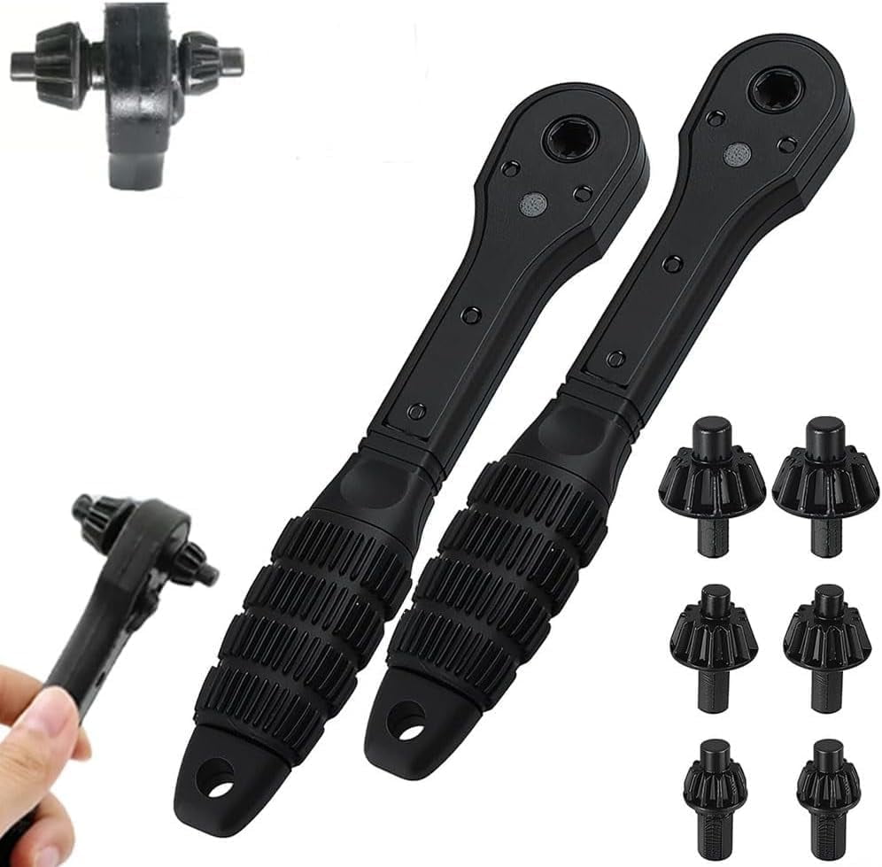 2 in 1 Drill Chuck Ratchet Spanner, double-use ratchet wrench, Quick ...