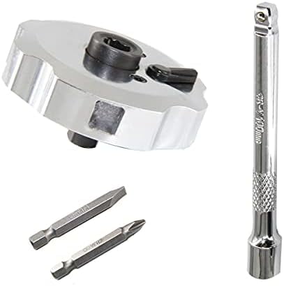 2 in 1 Drive Thumbwheel Ratchet & Wobble Socket Extension Bar and Bits ...