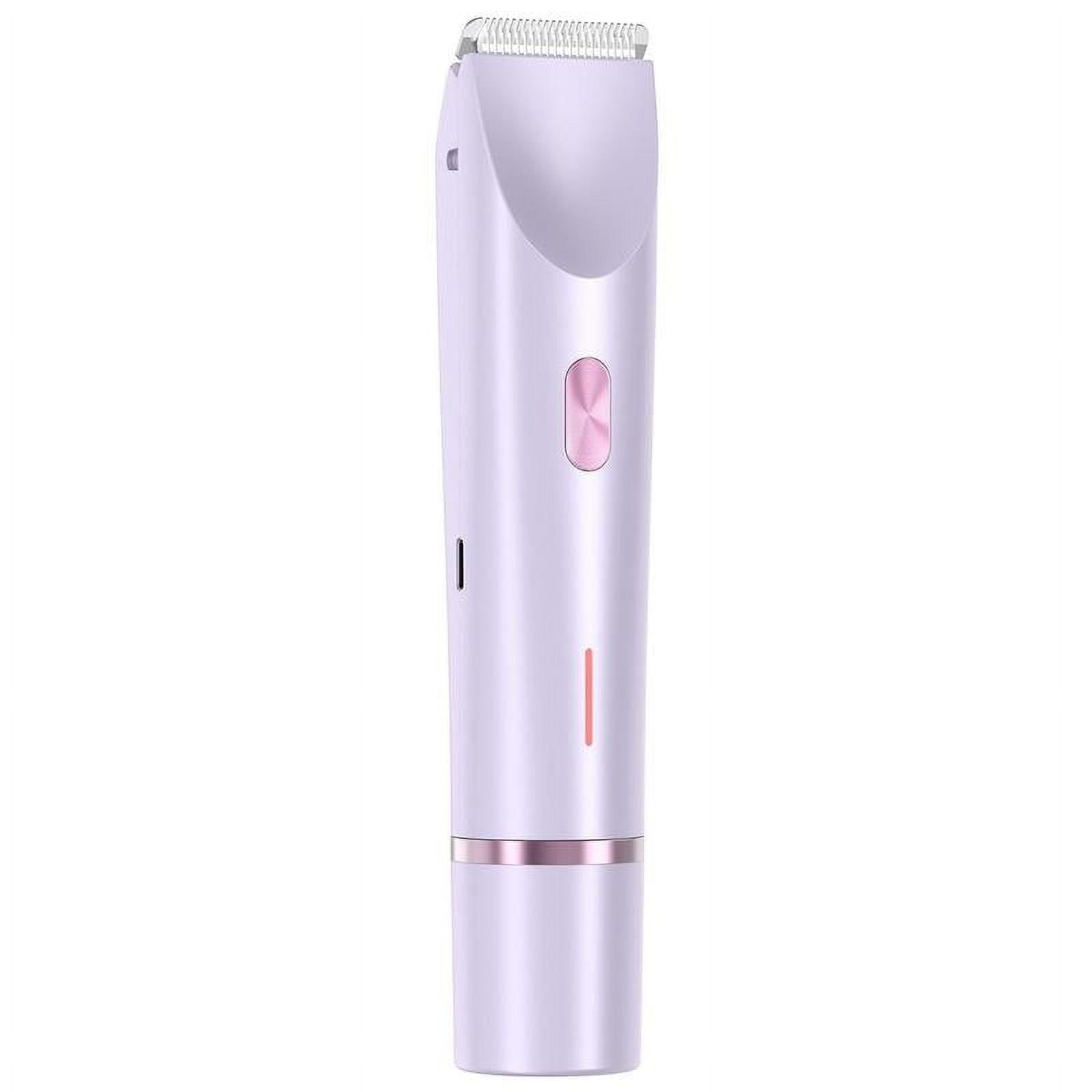 2 in 1 Electric Bikini Shaver Trimmer for Women, Rechargeable Shaver ...