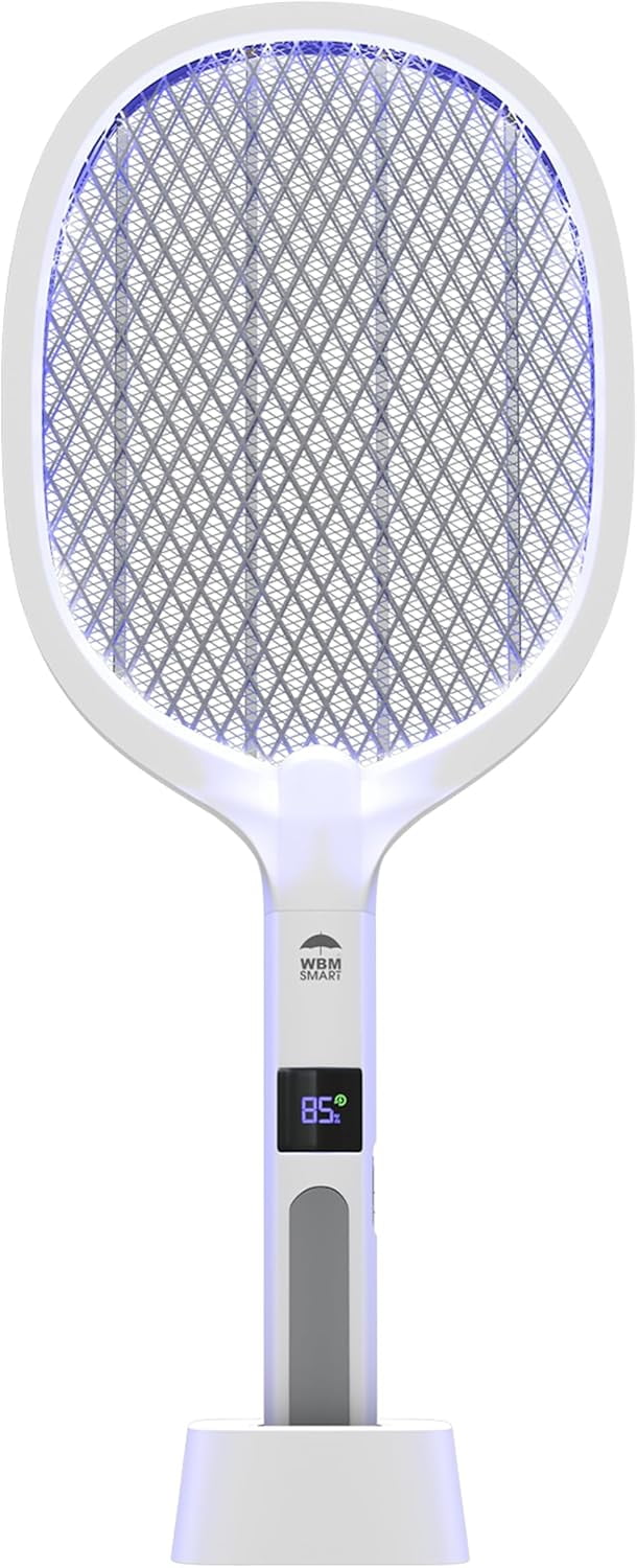 2 in 1 Electric Bug Zapper, Mosquitoes Trap Lamp & Racket, USB ...