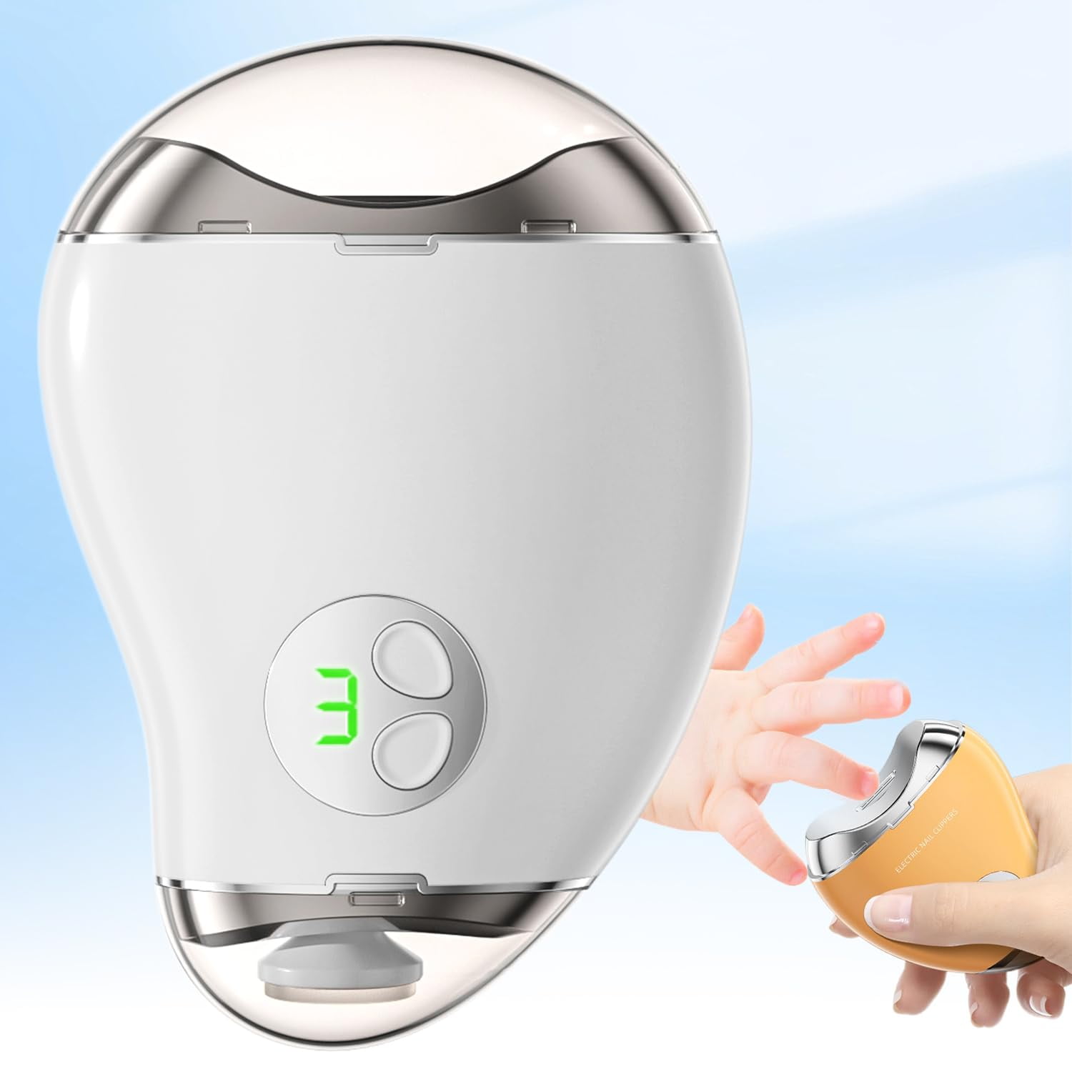 2 in 1 Electric Polishing Automatic Nail Clippers, 2025 Upgraded ...