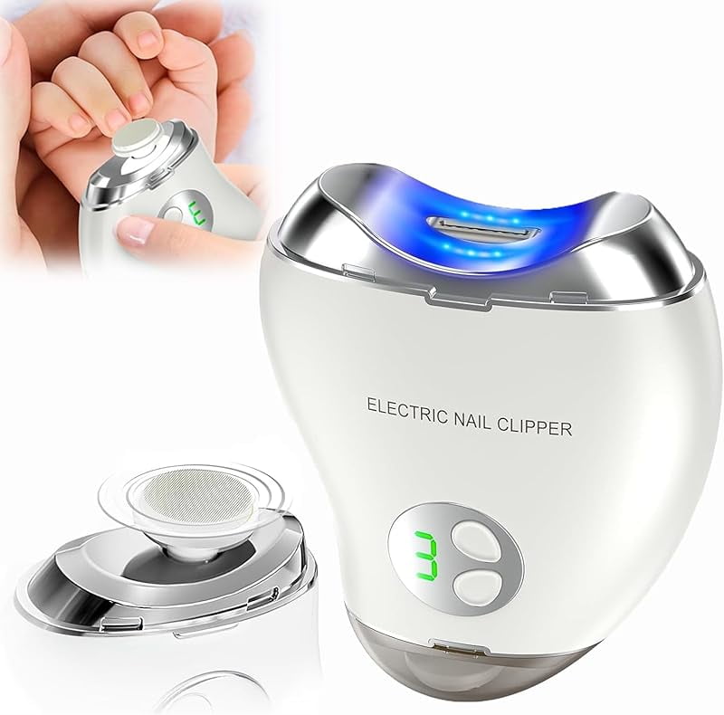 2 in 1 Electric Polishing Automatic Nail Clippers for Adults, 2025 New Electric Nail Clippers ...