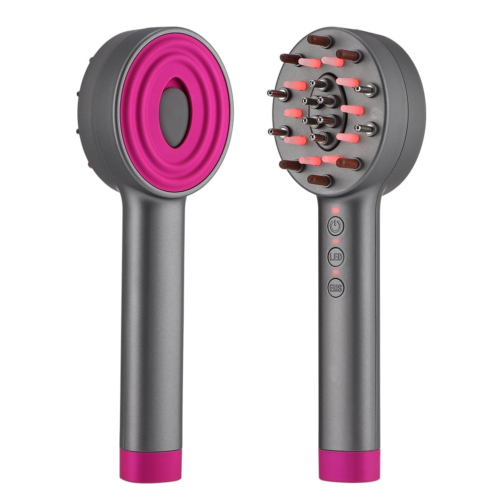 2 in 1 Electric Scalp Massager, Portable Heated Scalp Vibrating Brush ...