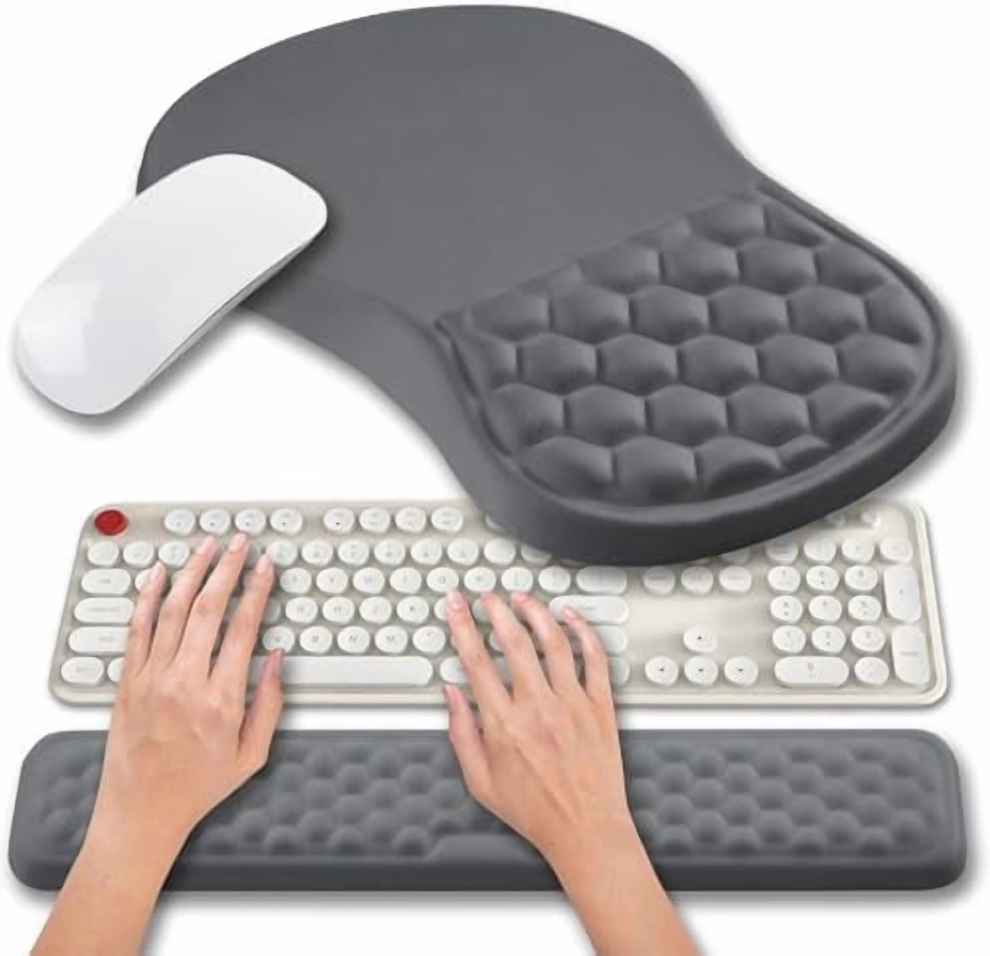 2 in 1 Ergonomic Mouse Pad Wrist Support & Wrist Rest for Computer ...