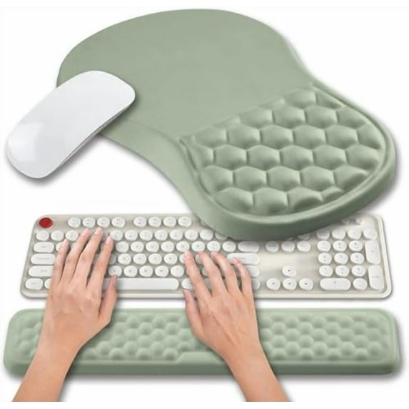 2 in 1 Ergonomic Mouse Pad Wrist Support & Wrist Rest for Computer ...