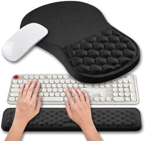2 in 1 Ergonomic Mouse Pad Wrist Support & Wrist Rest for Computer ...