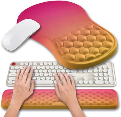 2 in 1 Ergonomic Mouse Pad Wrist Support & Wrist Rest for Computer ...