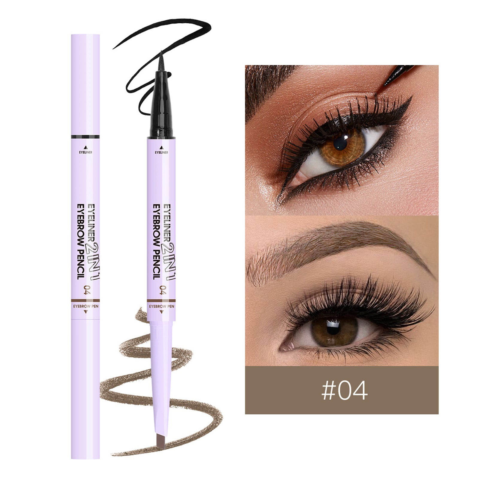 2 In 1 Eyeliner & Eraser Pen Precision Drawing + Easy Makeup Removal ...