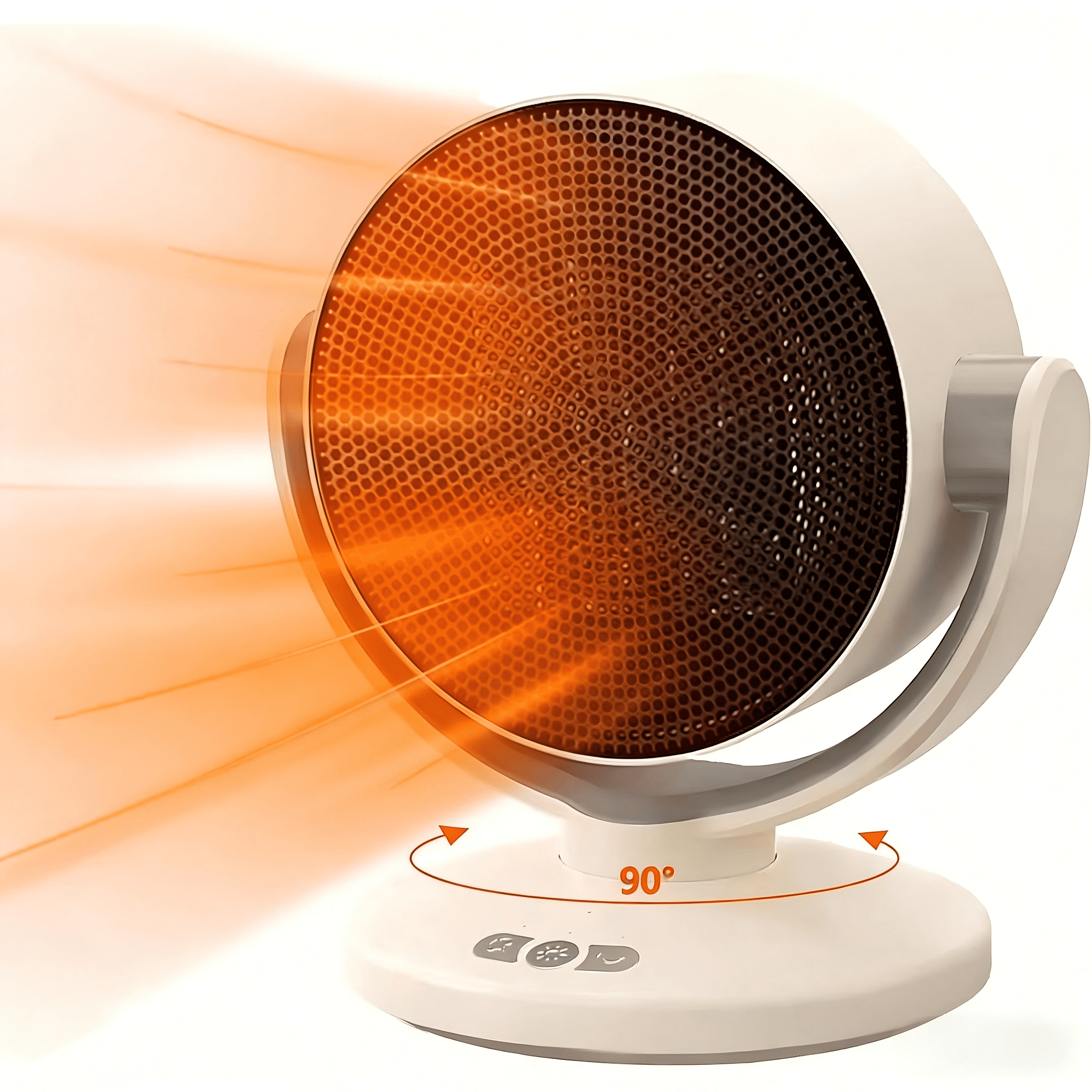 Electric Space Heater, Home Heater and Fan Combo, Oscillating Desktop ...