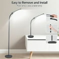 2 in 1 Adjustable Floor & Desk Lamp with Timer, 5 Brightness & Colors ...