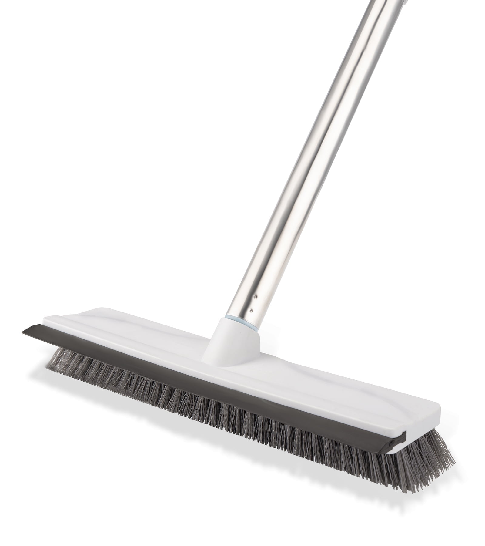 SYXSPECIAL 2 IN 1 Floor Scrub Brush with Squeegee, 57 Inch, for Indoor ...