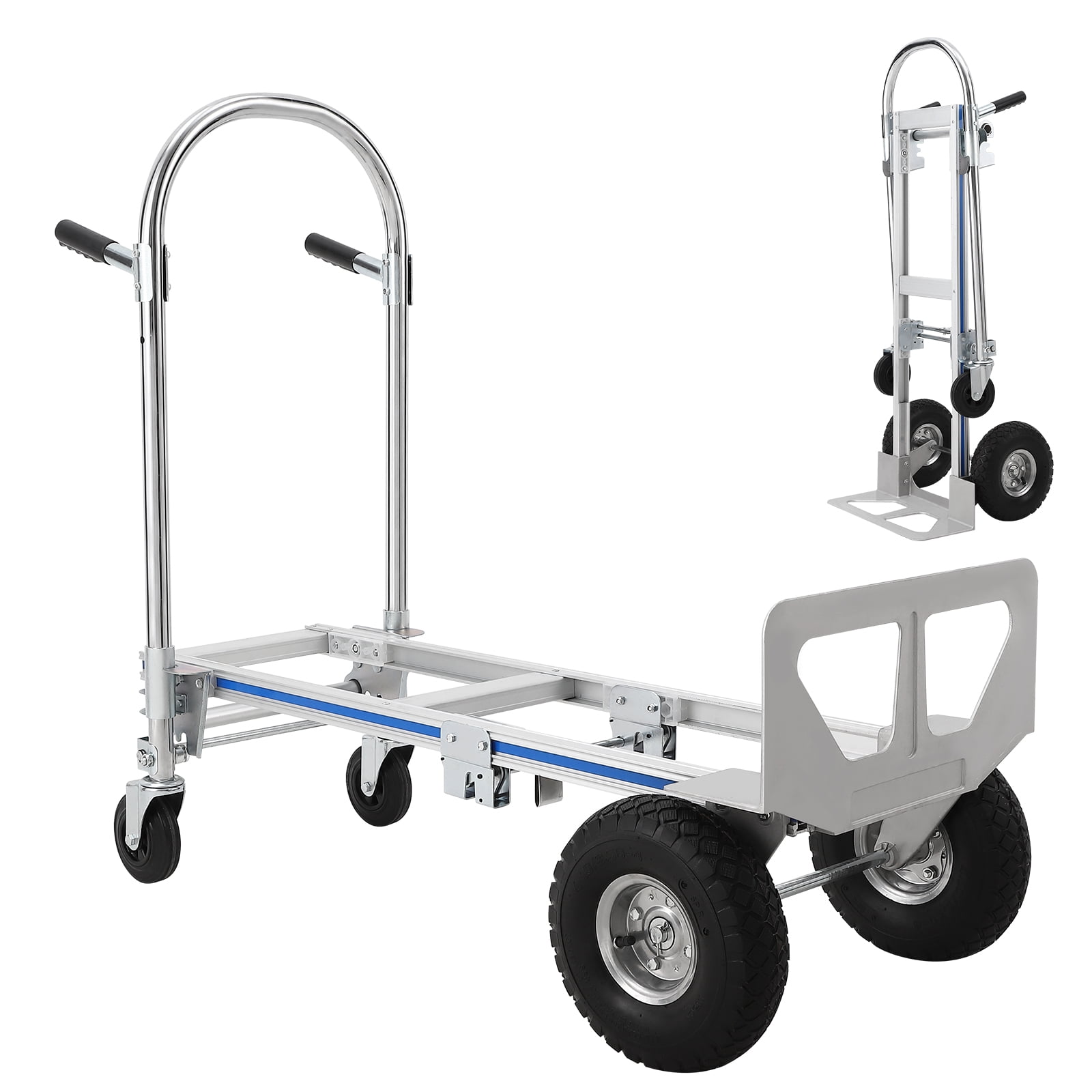 2 in 1 Folding Hand Truck Dolly, 770 Lbs Capacity Dolly Cart Foldable ...