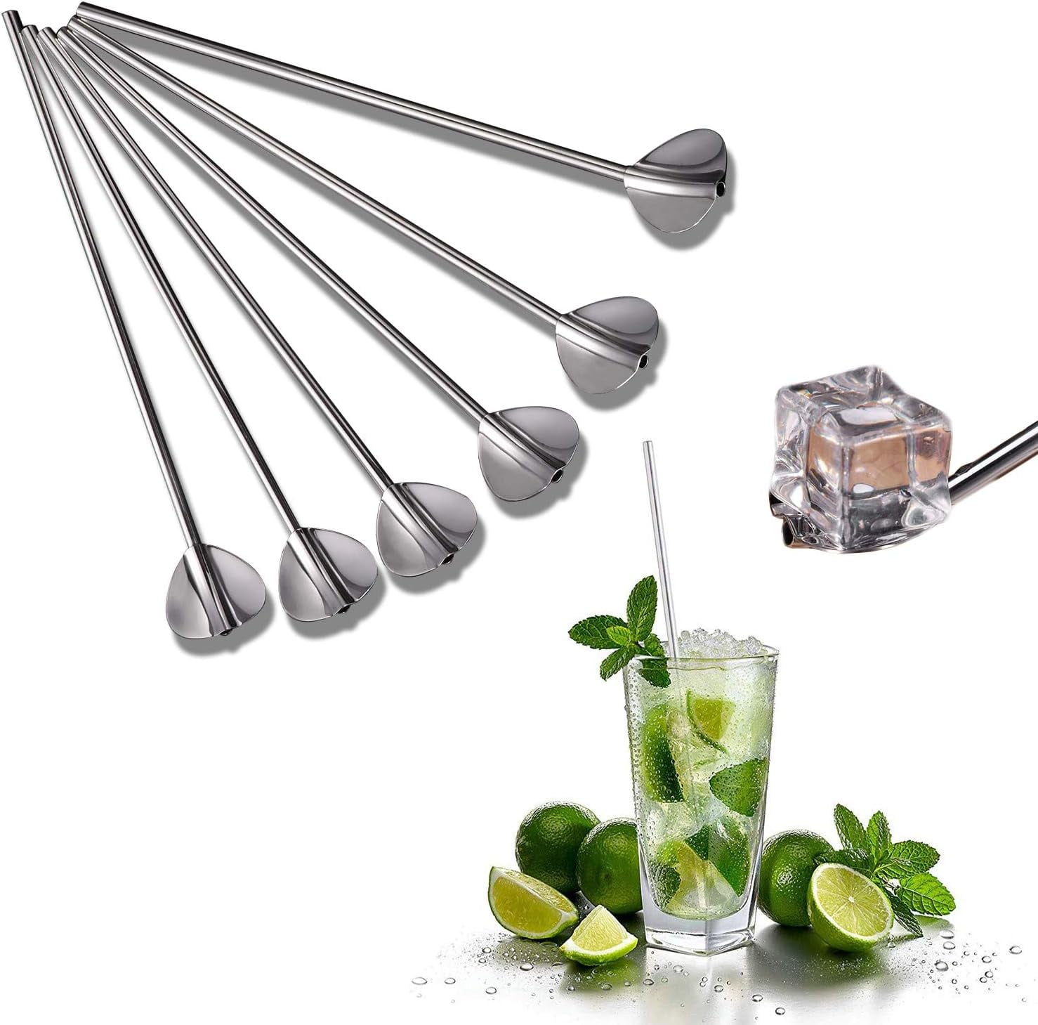 2 In 1 Functionality, Stainless Steel Coffee Spoons With Easy Clean ...