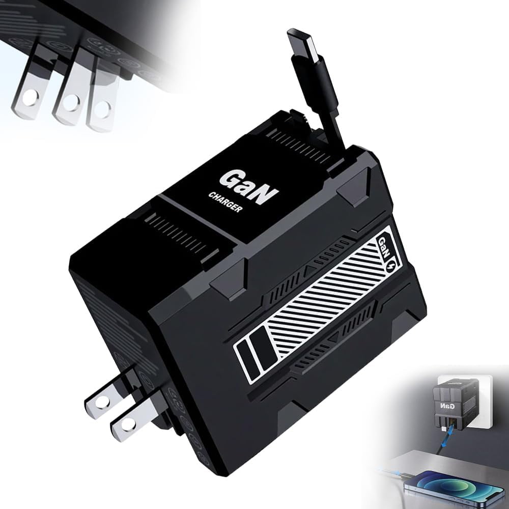 2 in 1 GaN Charger 120w, 2025 New Scalable Retractable 120w Fast ...