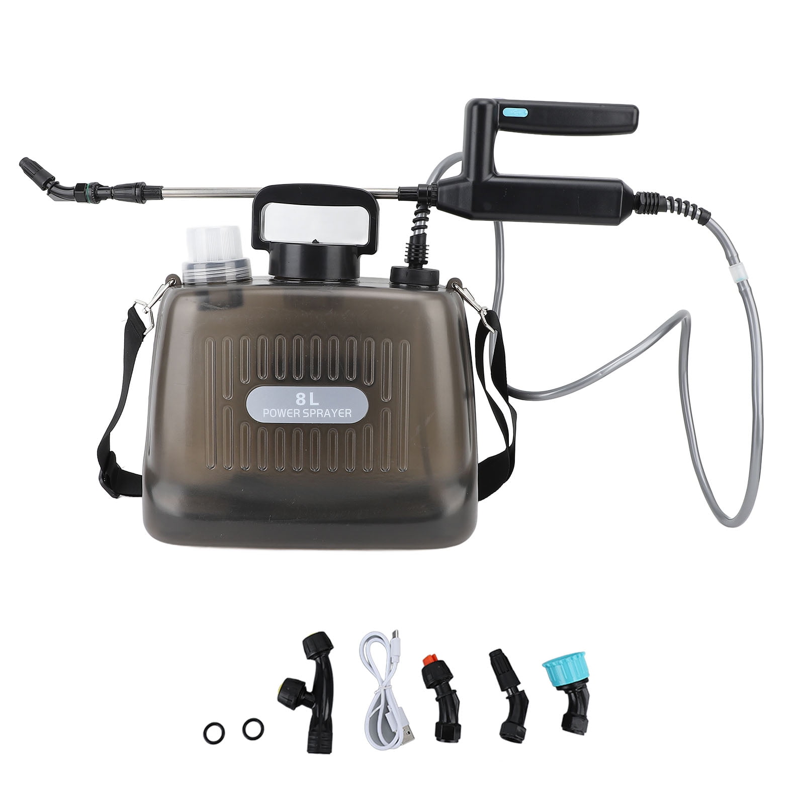 2.1 Gallon Battery Powered Sprayer 2000mAh Battery Electric Sprayer USB ...