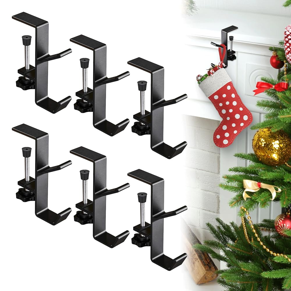 2 in 1 Garland and Stocking Holders, Mantel Hanger for Garland ...