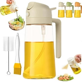 Cooking Oil Sprayer, Glass Oil Dispenser for Kitchen, Salad, Grilling ...