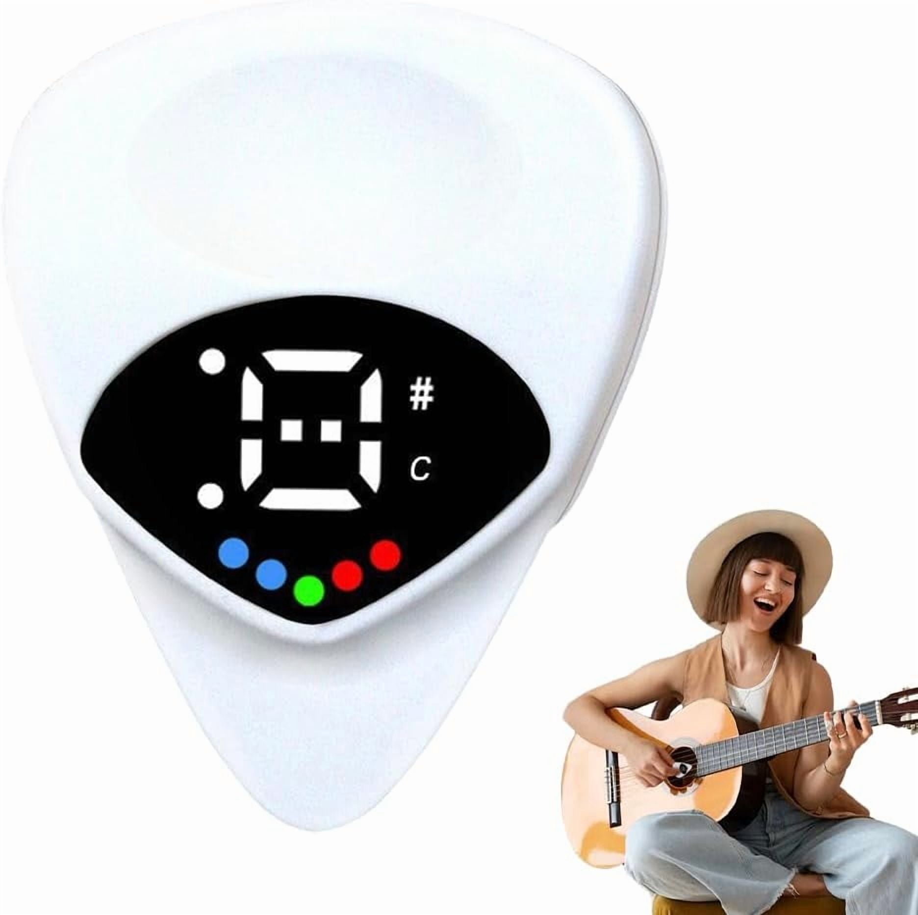 2 in 1 Guitar Tuner and Guitar Pick, 2025 New Digital Guitar Pick with ...