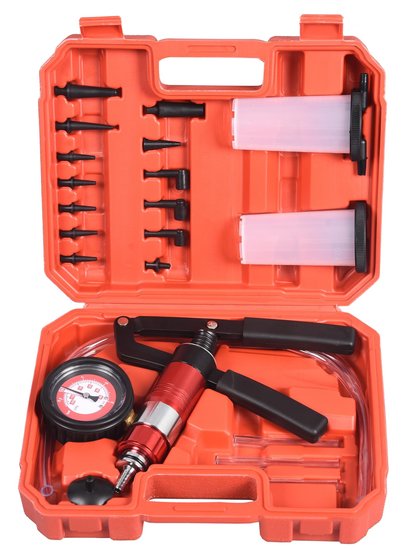 2 in 1 Hand Held Vacuum and Pressure Tester with Gauge Set Brake Fluid ...