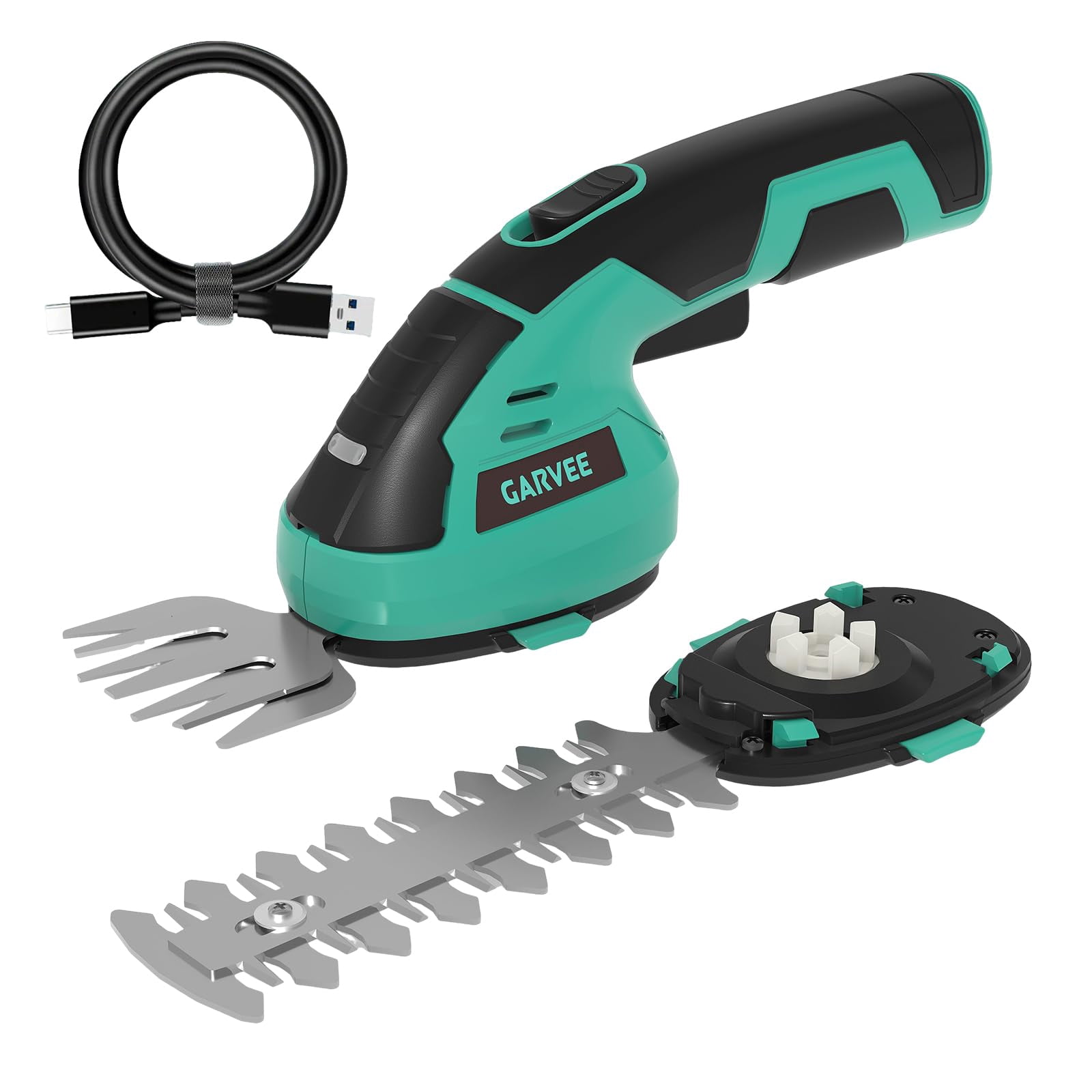 2 in 1 Handheld 7.2V Electric Grass Trimmer Hedge Shears/Grass Cutter ...