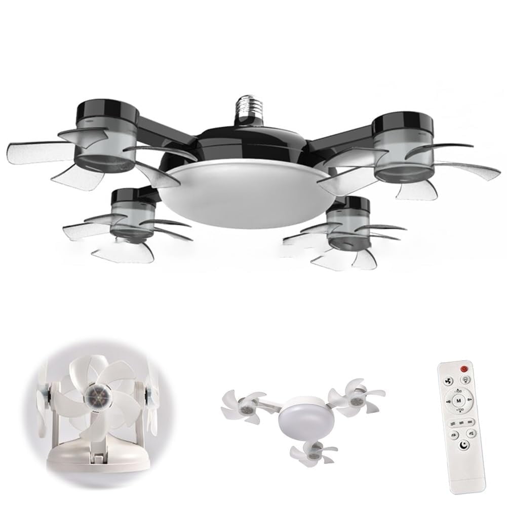 Drone Fan Light, 2 in 1 Hanging Fan with LED Lantern, Amazing Dual Fans ...