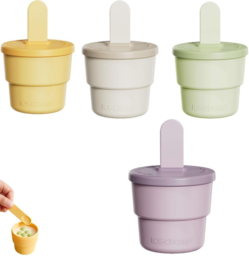 2 in 1 Ice Cream Containers for Homemade Ice Cream, Containers Set for ...