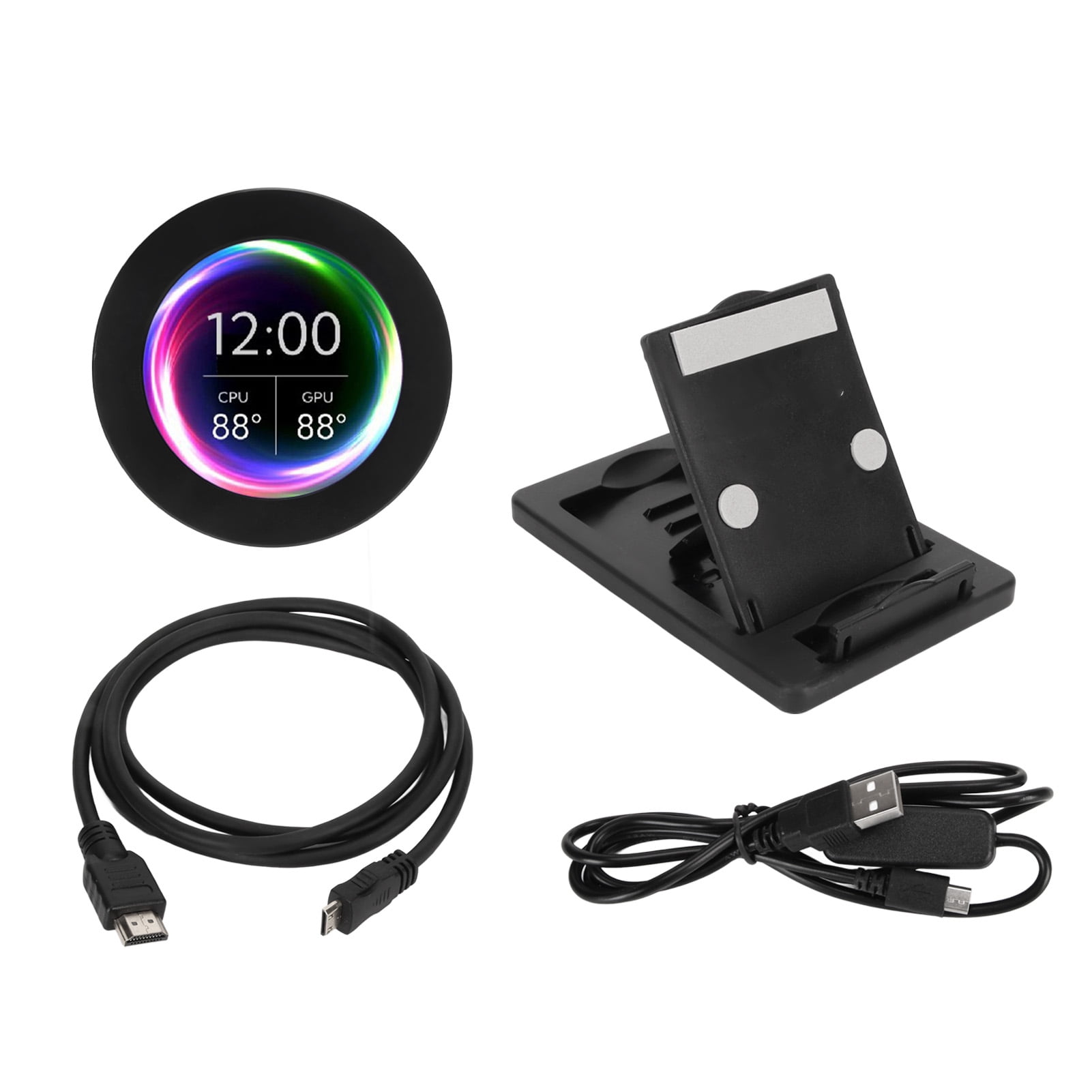 2.1 Inch IPS Mini Round Screen 480x480 for AIDA64 PC CPU RAM HDD Data ...