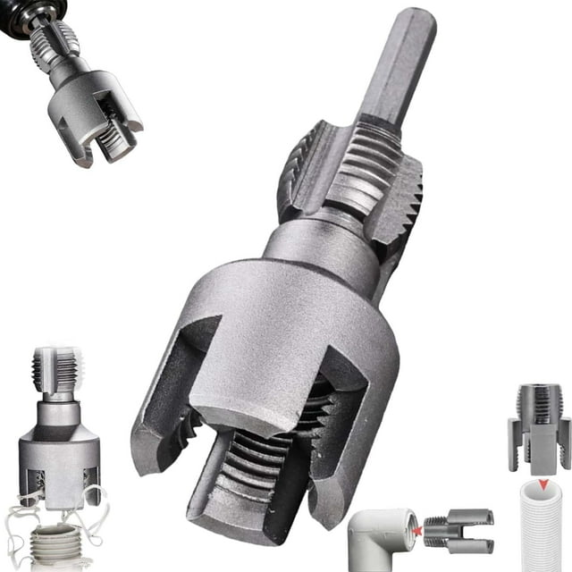 2 in 1 Integrated Internal & External Pipe Threading Tool 1/2 3/4 1 Npt ...