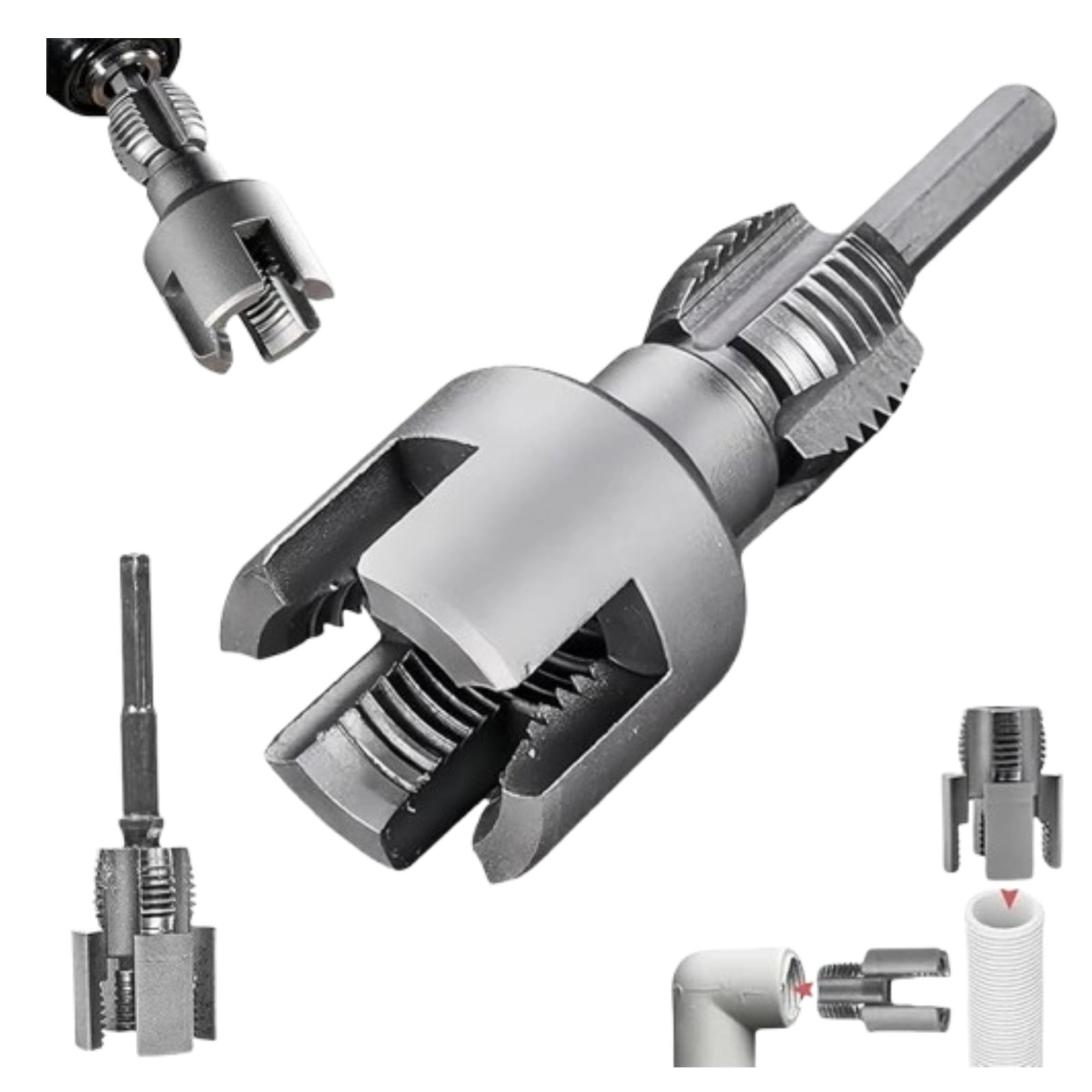 2 In 1 Integrated Internal & External Pipe Threading Tool, Pipe Thread ...