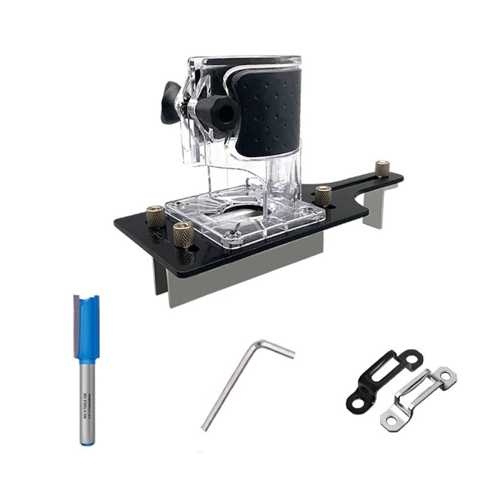 2 in 1 Invisible Fastener Slotting Bracket Woodworking Router Base 65mm ...