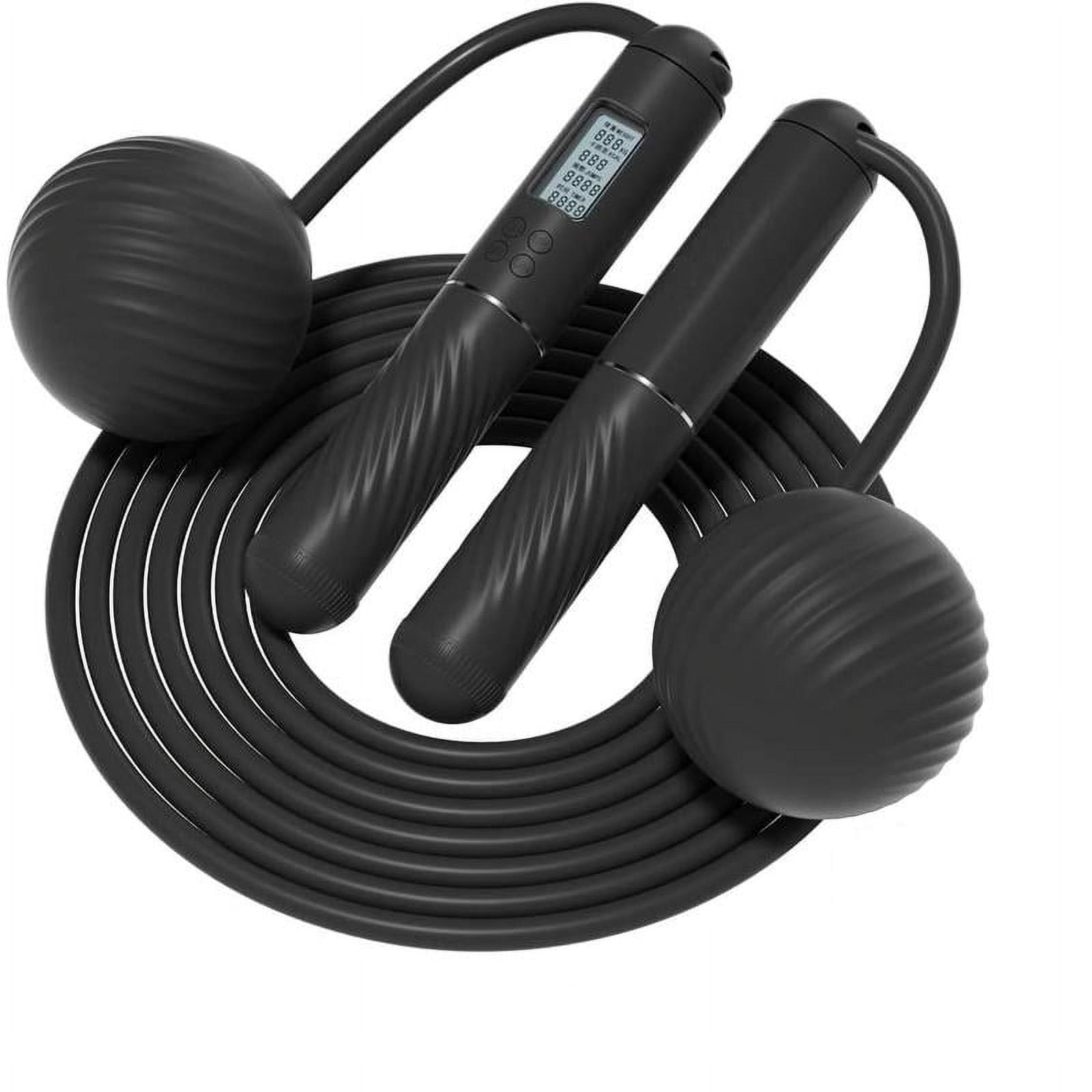 2 In 1 Jump Rope With Counter - Cordless, Weighted Ropeless Skipping ...