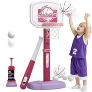 Kids Basketball Hoop with Adjustable Height, 5 in 1 Toddler Sports ...