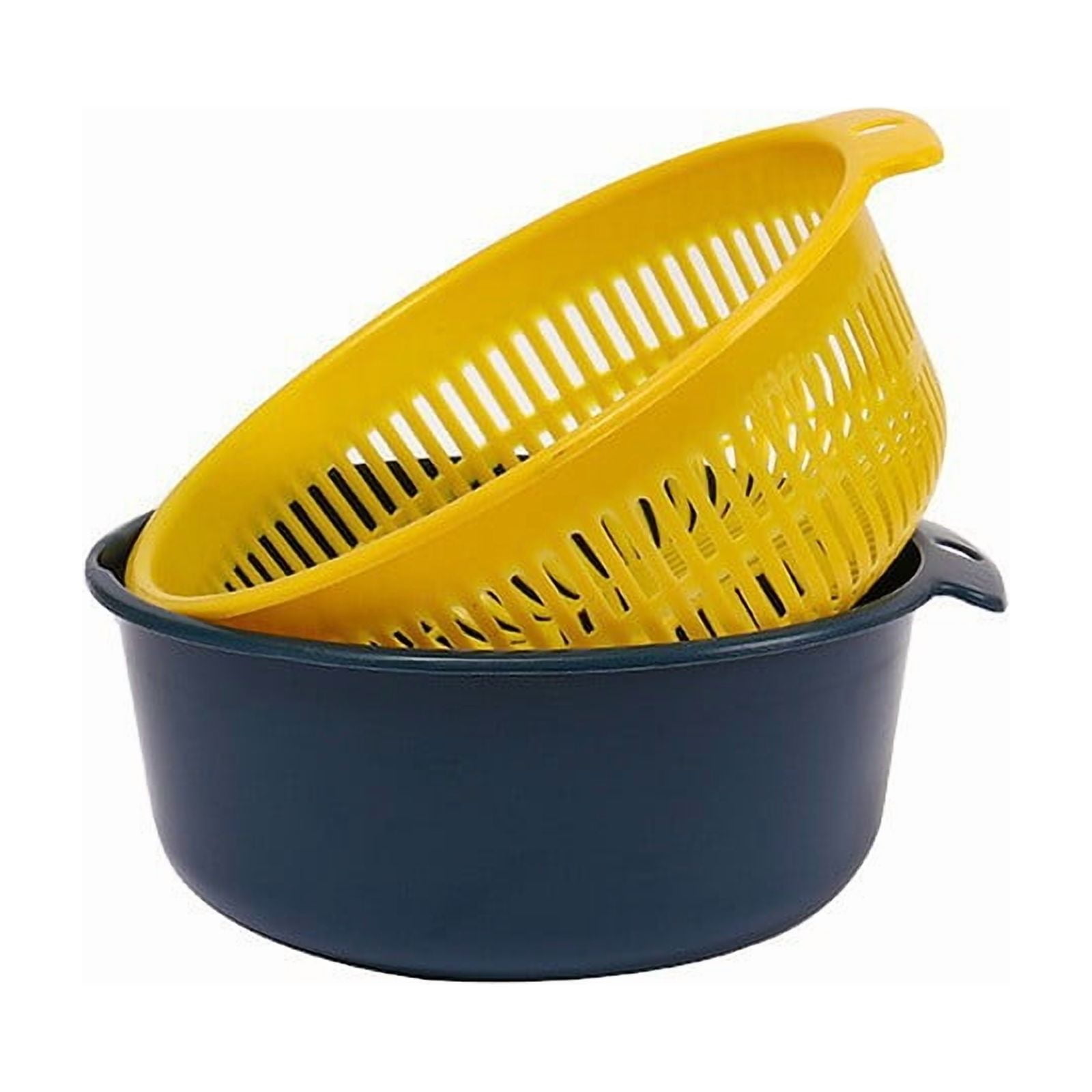 2 in 1 Kitchen Colander Set with Bowl Strainer ,BPA Free Plastic Fruits ...