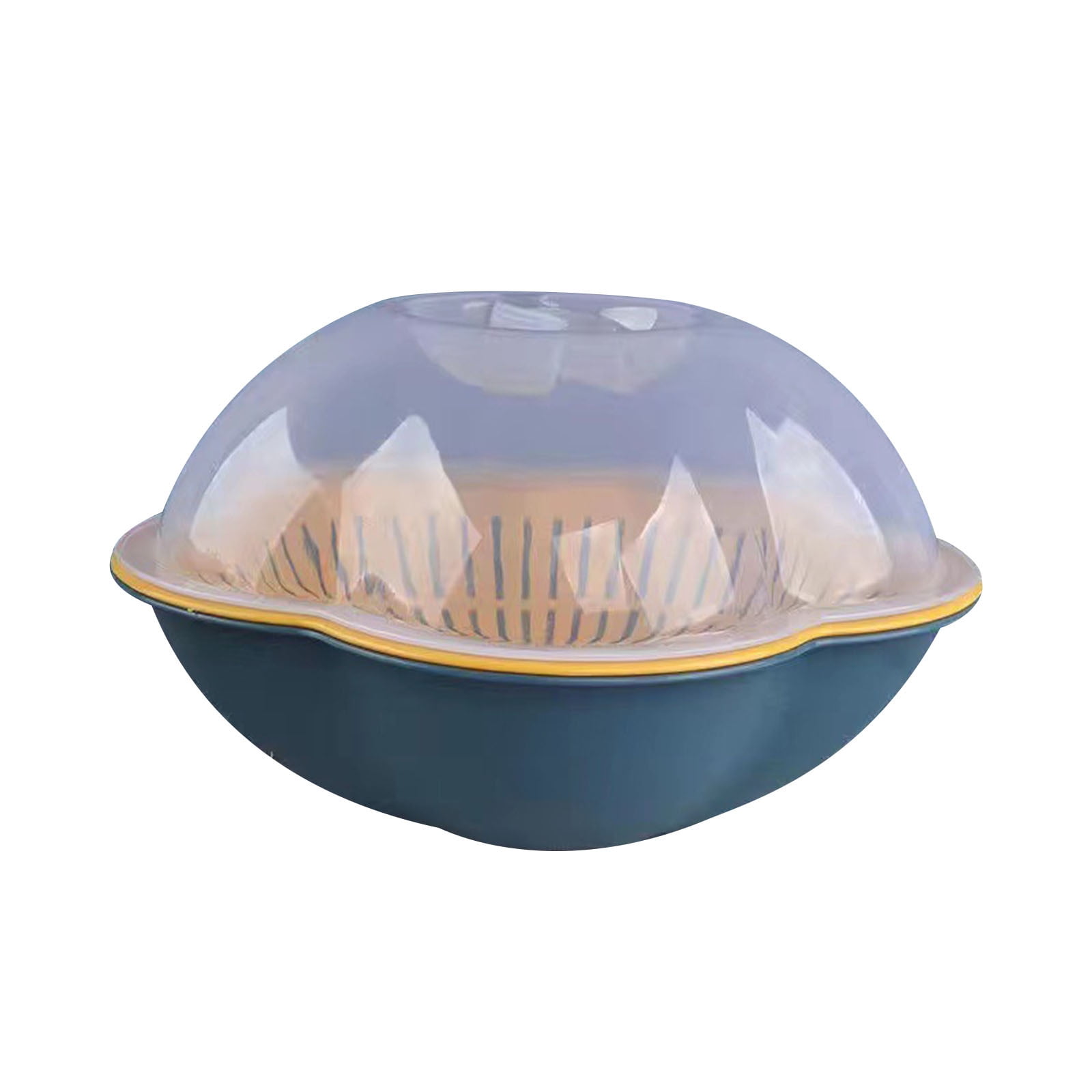 2 in 1 Kitchen Colander Set with Bowl Strainer, Double-Layer Plastic ...