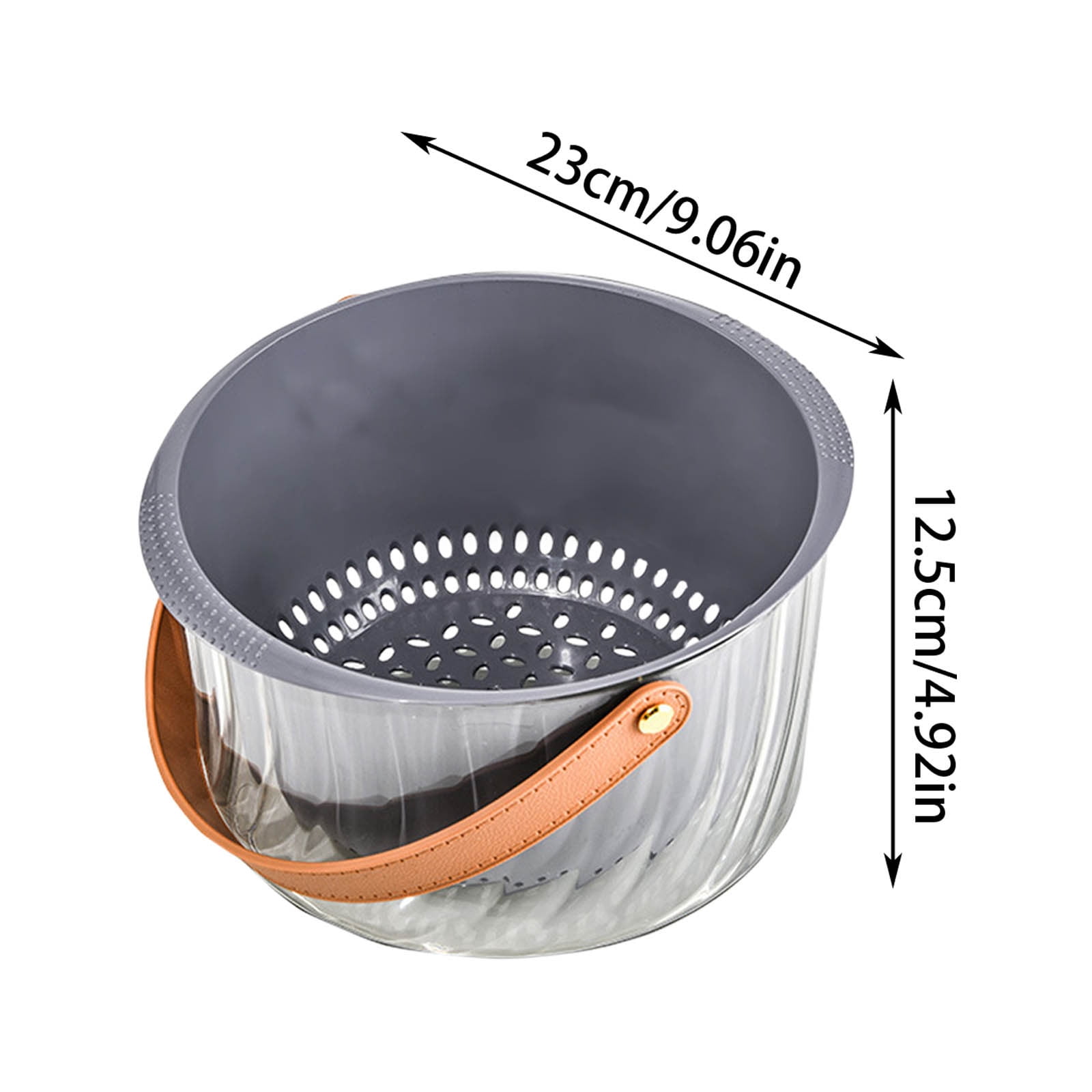 2 in 1 Kitchen Colanders Bowl Set,Large Double Layered Garden Agro-food ...