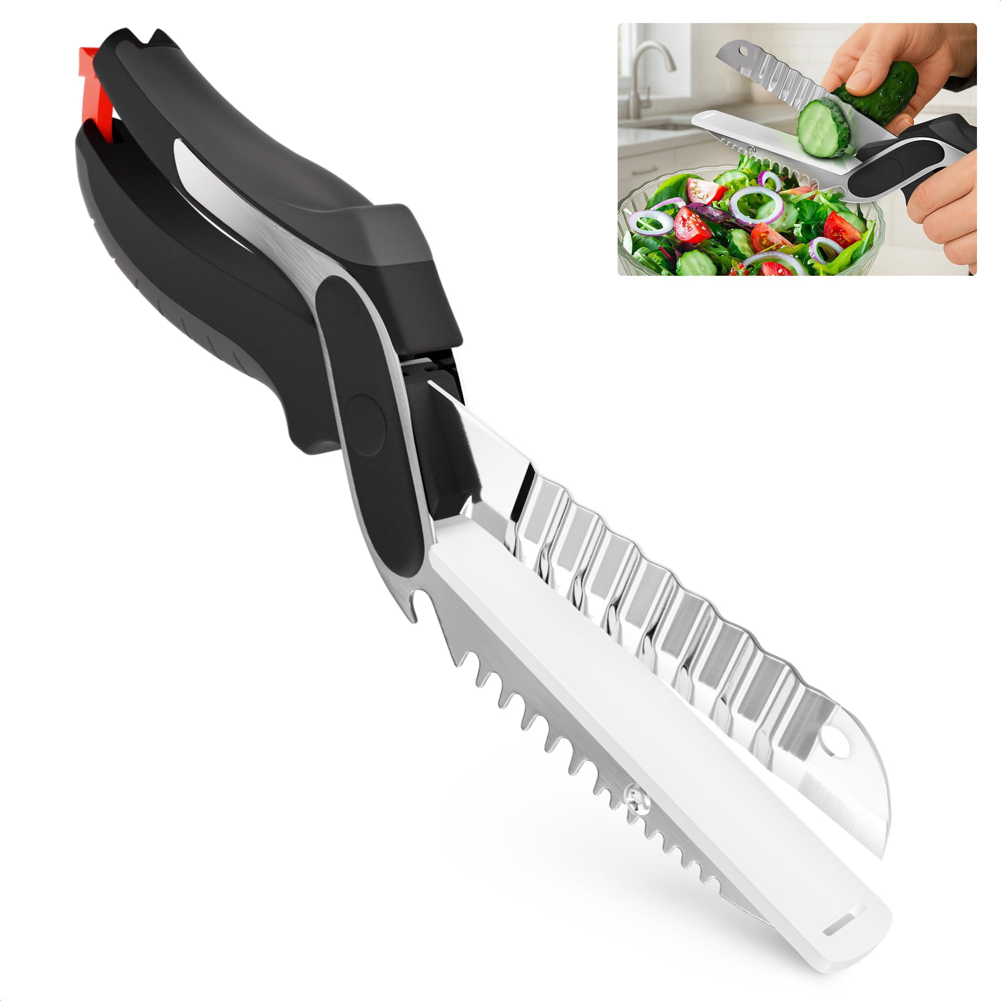 2 in 1 Kitchen Scissors for Food Stainless Steel Blade & Plastic ...