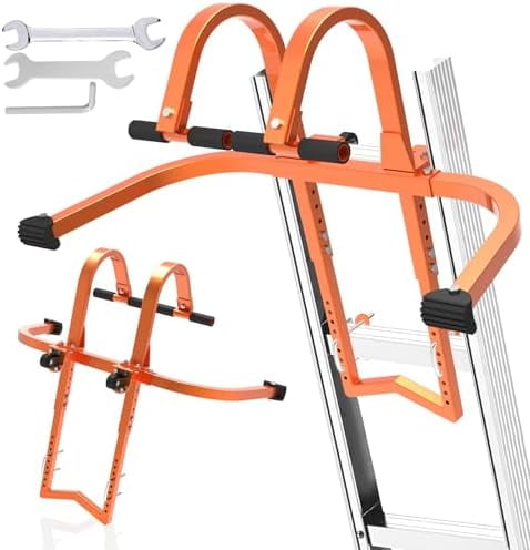 2 in 1 Ladder Stabilizer & Ladder Hook for Roof Ridge, Heavy Duty ...
