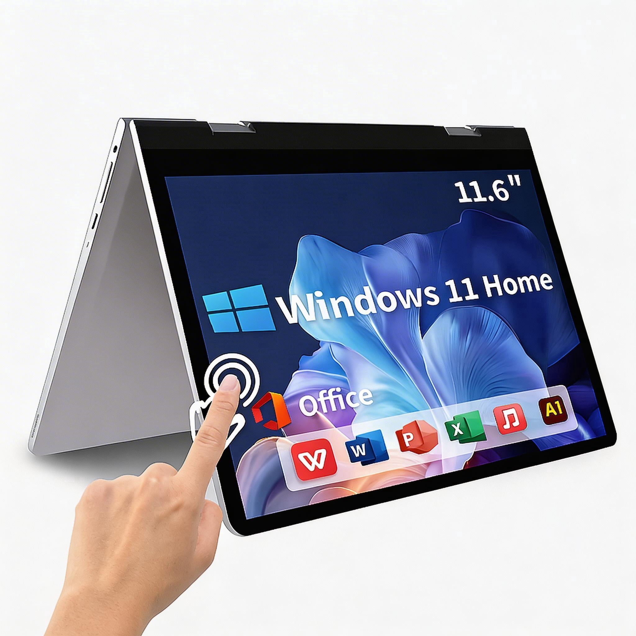2 in 1 Laptop Touchscreen with Windows 11 , 12 inch Laptop Tablet ...